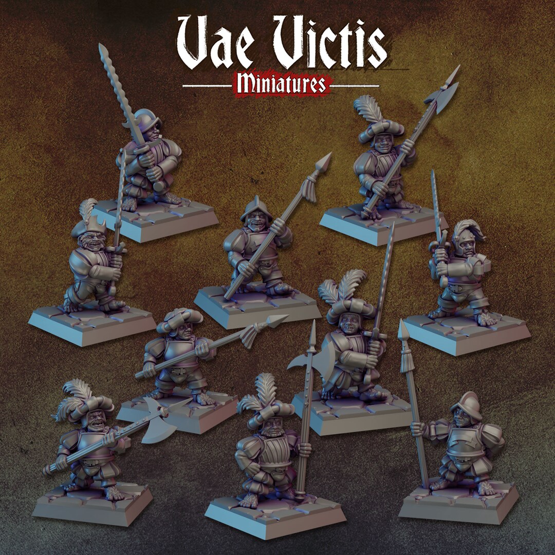 Halfling Elite Set | Vae Victis Miniatures | 32mm Scale Resin Printed ...