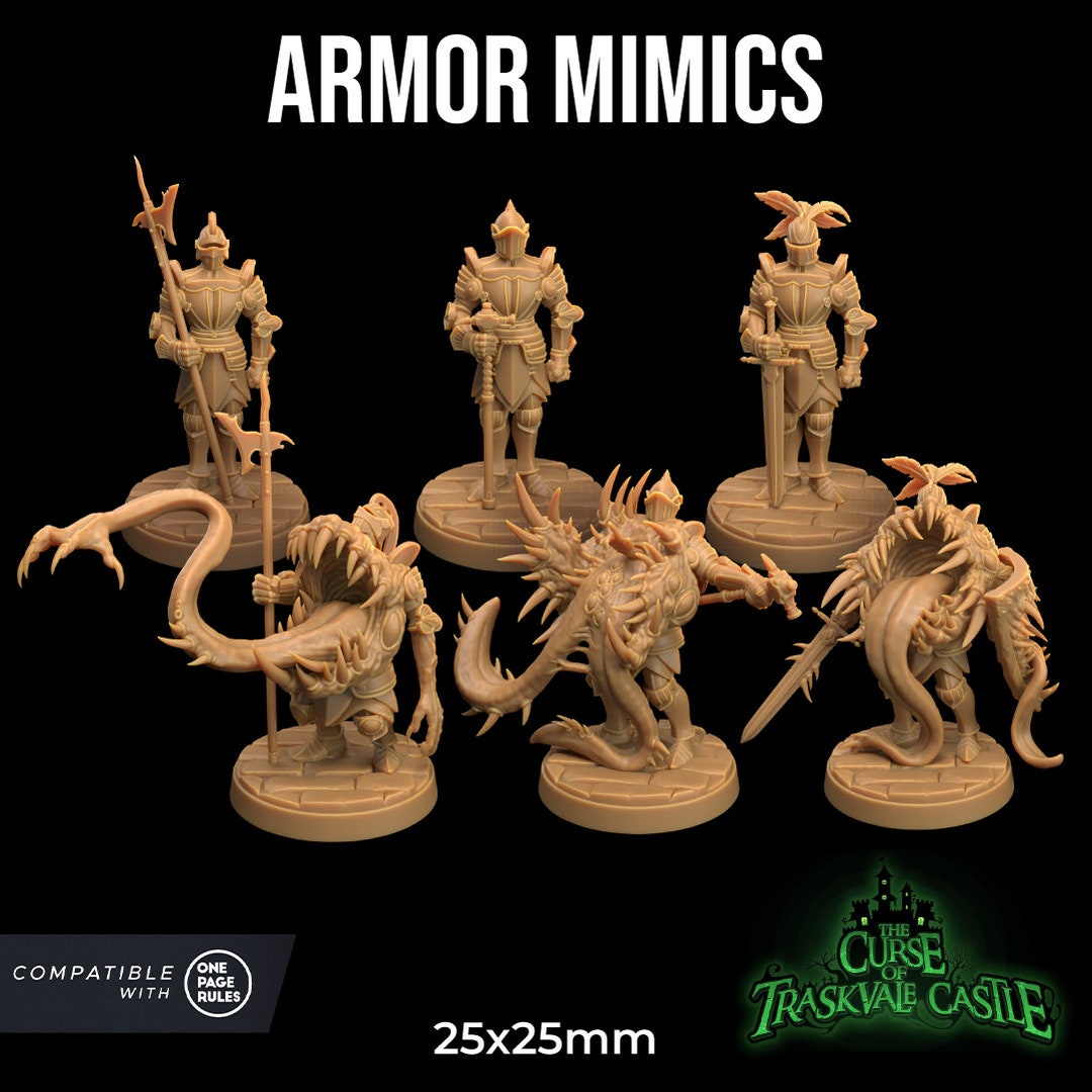 Armor Mimics | Dragon Trappers Lodge | Monster | One Page Rules | 32mm ...