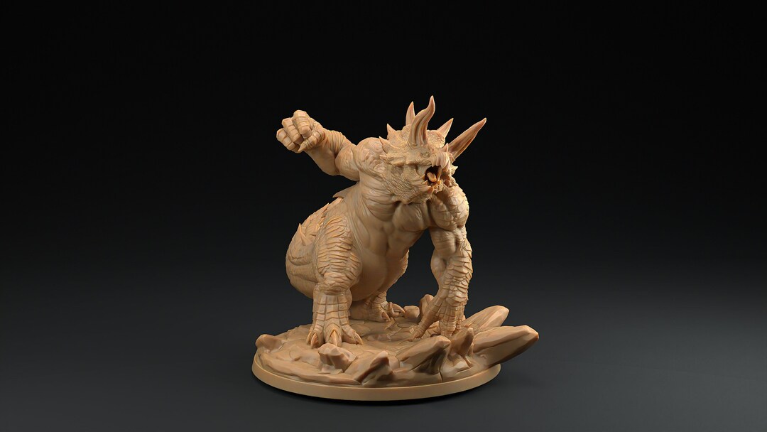 Tricerahulk | Dragon Trappers Lodge | One Page Rules | 32mm | Resin ...