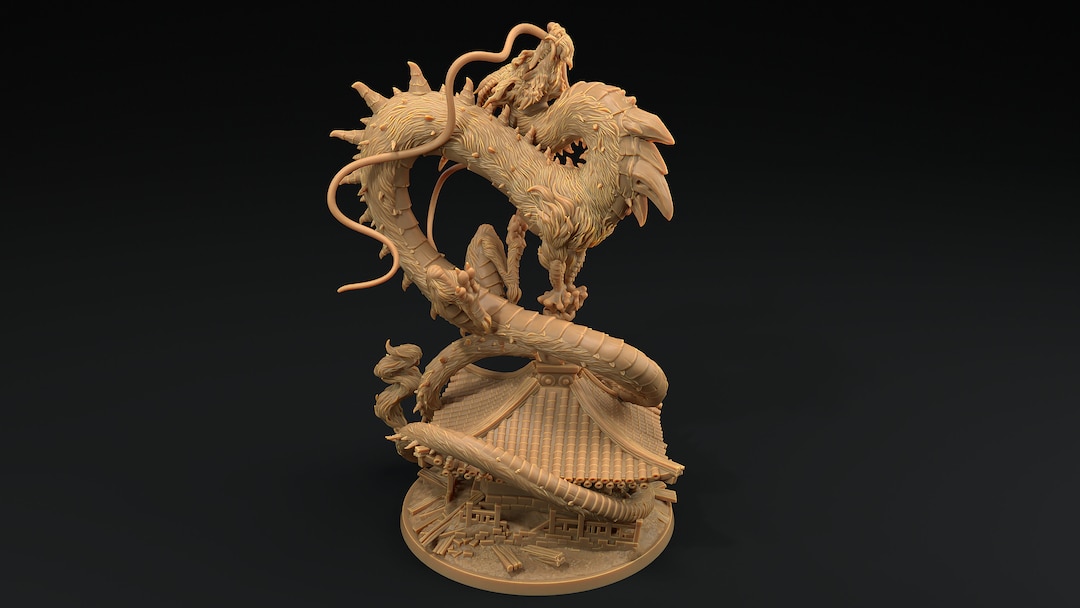 Large Wind Dragon Dragon Trappers Lodge Chosen of the Kami 32mm Scale ...