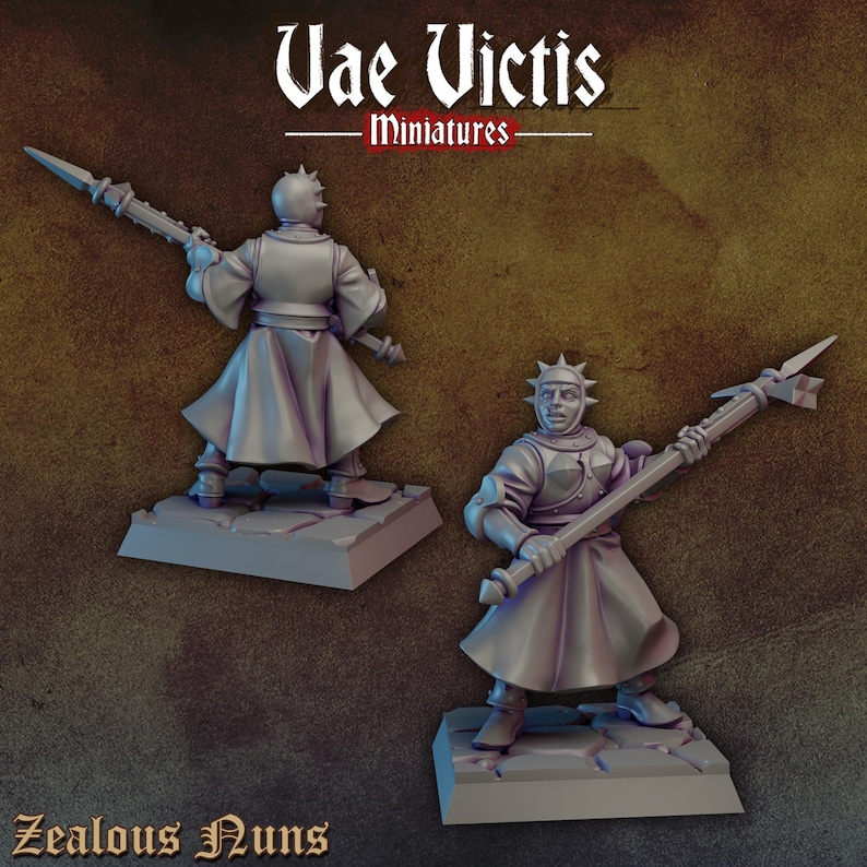 Zealous Nuns Vol. 1 | Vae Victis Miniatures | 32mm Scale Resin Printed ...