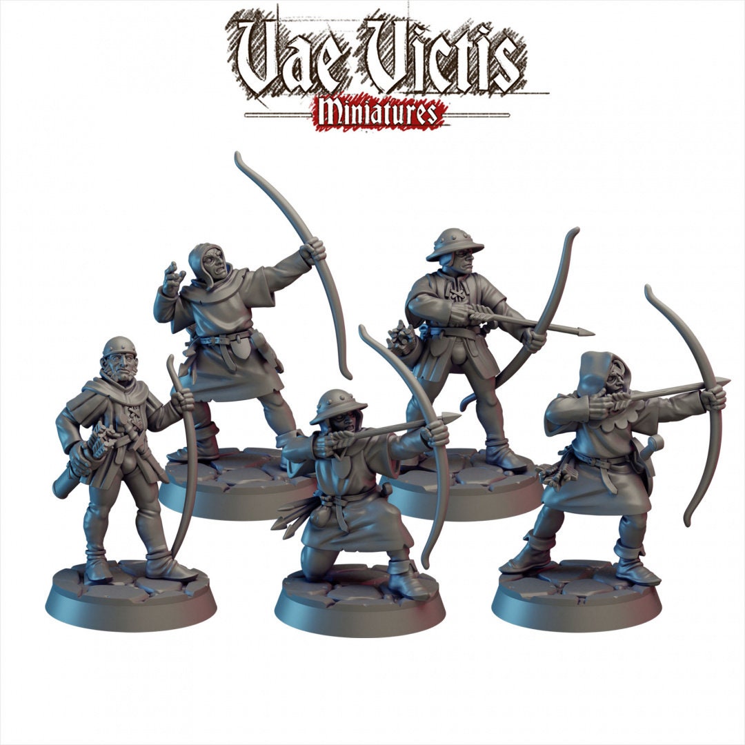 Bowman Set (5 Minis) | Vae Victis Miniatures | 32mm Scale | Resin ...