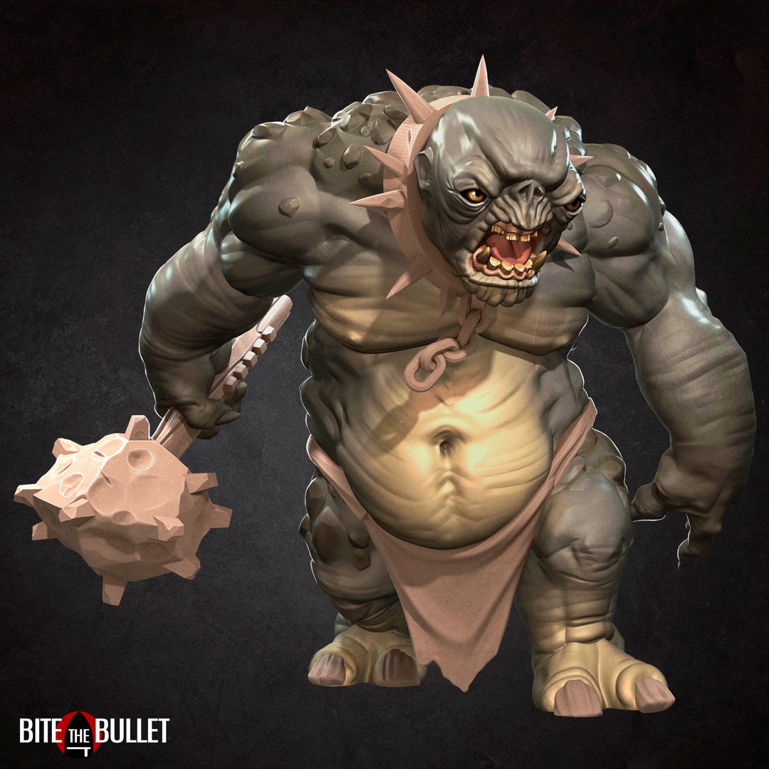 Cave Troll | Bite the Bullet | 35mm Scale | Resin Printed Tabletop RPG ...