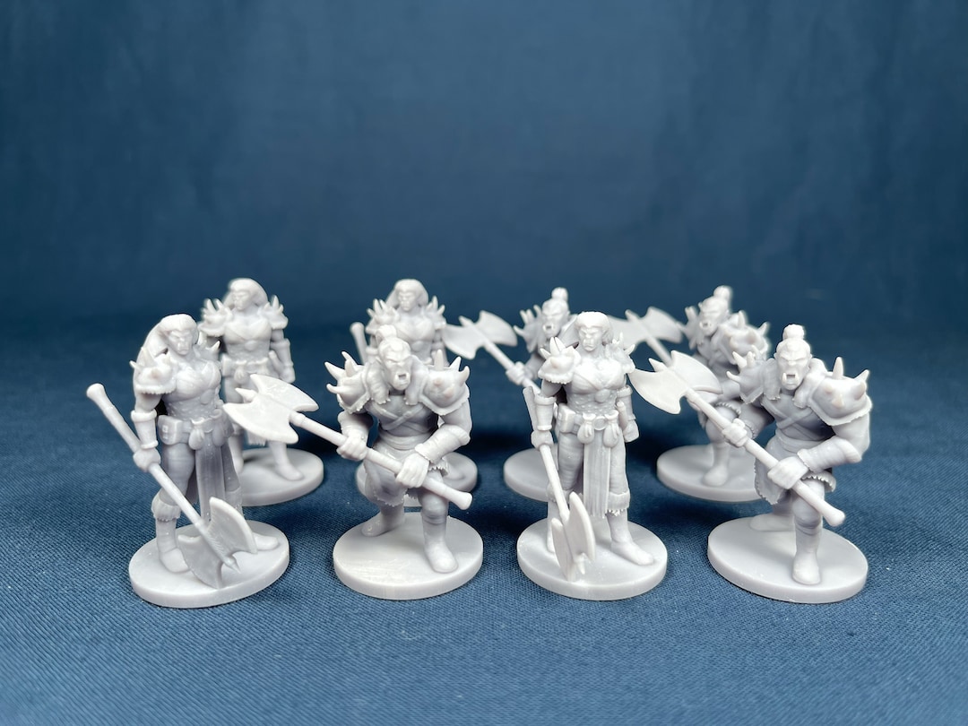 Orc Set (8 Minis) | MZ4250 | Miniatures | 28mm Scale | Resin Printed ...