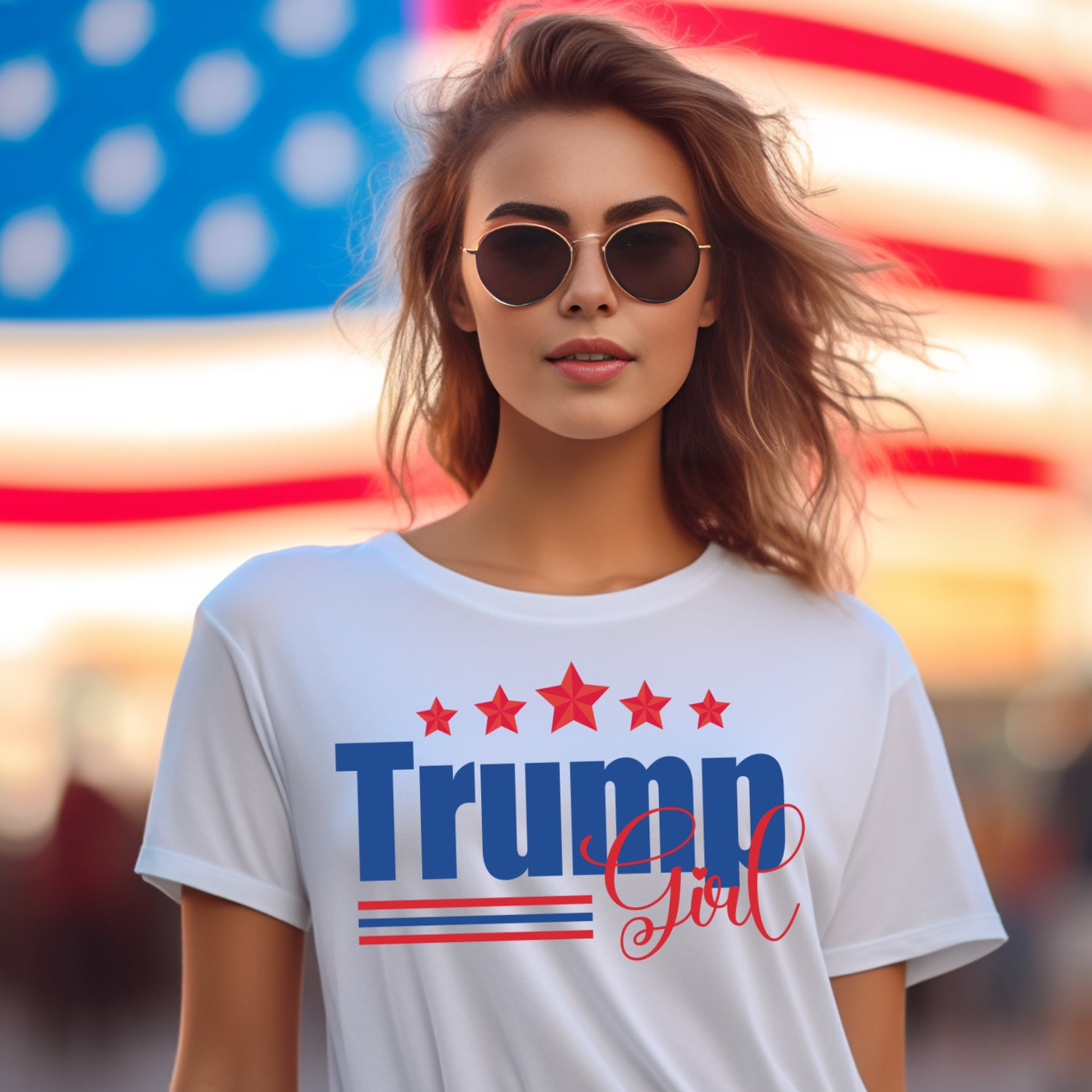 Trump 2024, Trump Girl Clipart With Transparent Background, Instant ...
