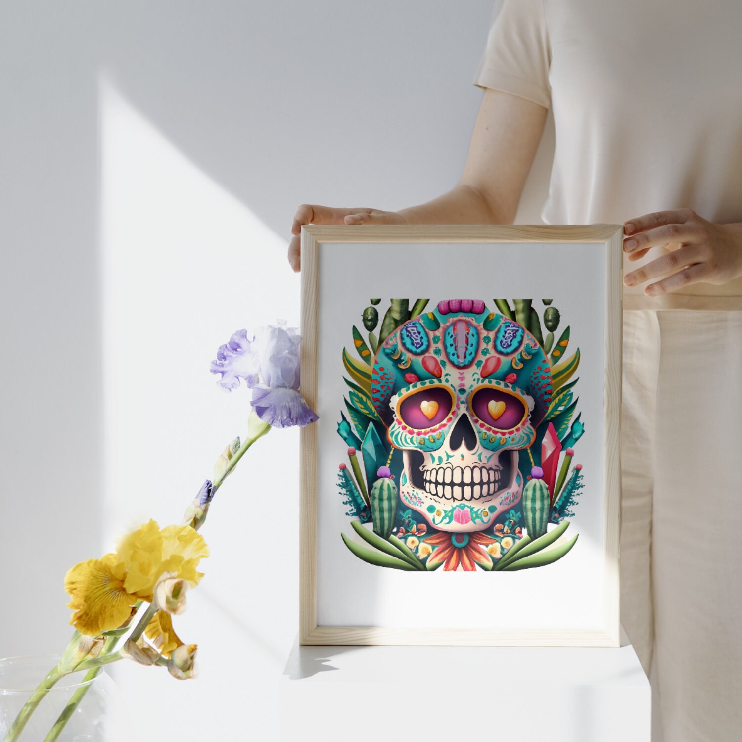 Dia De Los Muertos Clipart Bundle Png, 30 Images, Sugar Skull Digital ...