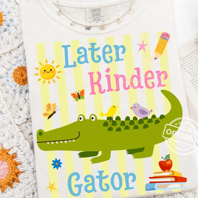 Last Day of School, Later Gator PNG Bundle, Prek, Kindergarten, First ...