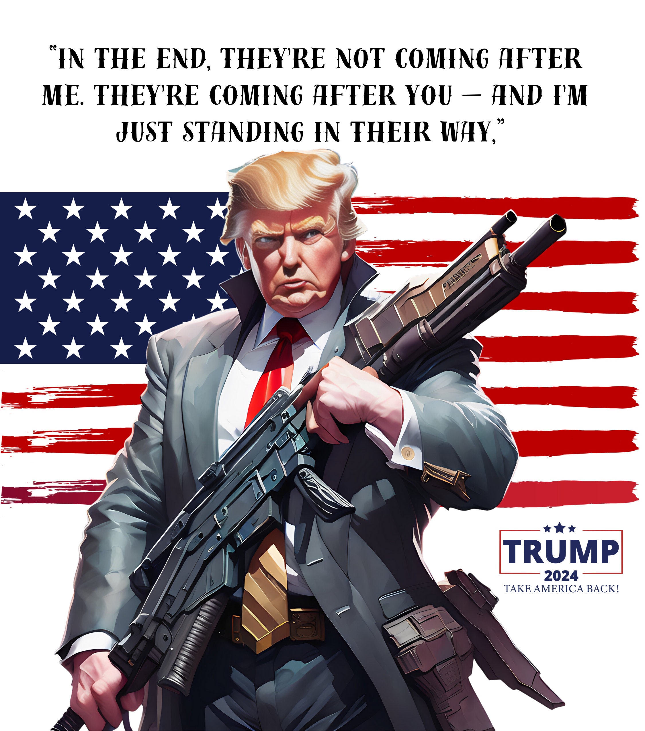 Trump 2024 Clipart Bundle Png, 6 Images, Maga Clipart, Digital Download ...