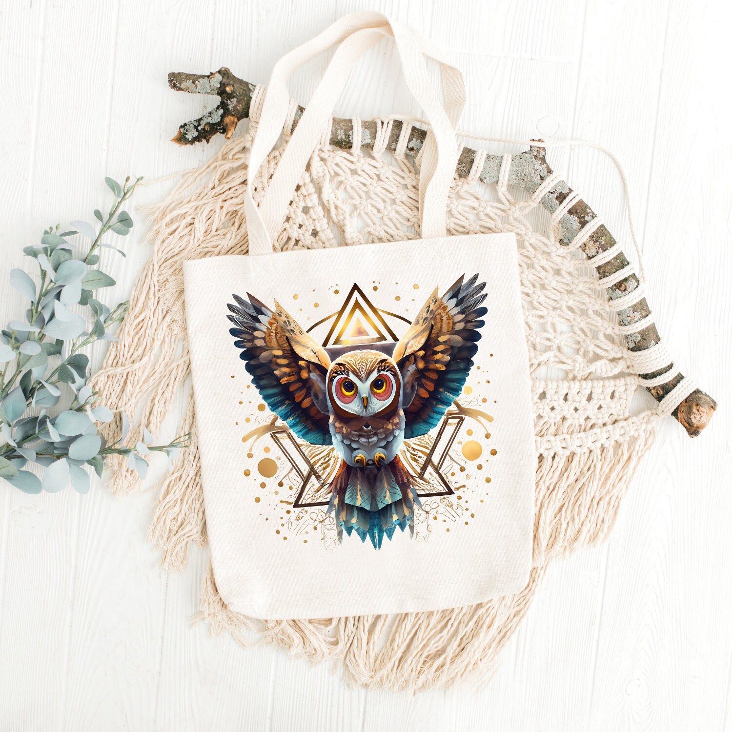 Magical Owl Clip Art Bundle Png, Enchanted Owls, Watercolor Spirit ...