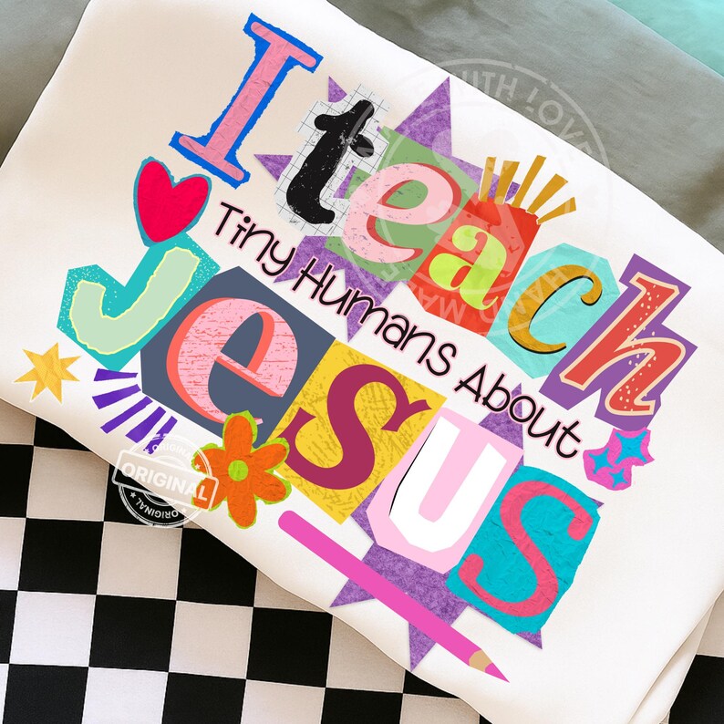 I Teach Tiny Humans About Jesus PNG | Christian Teacher Design, Sunday ...