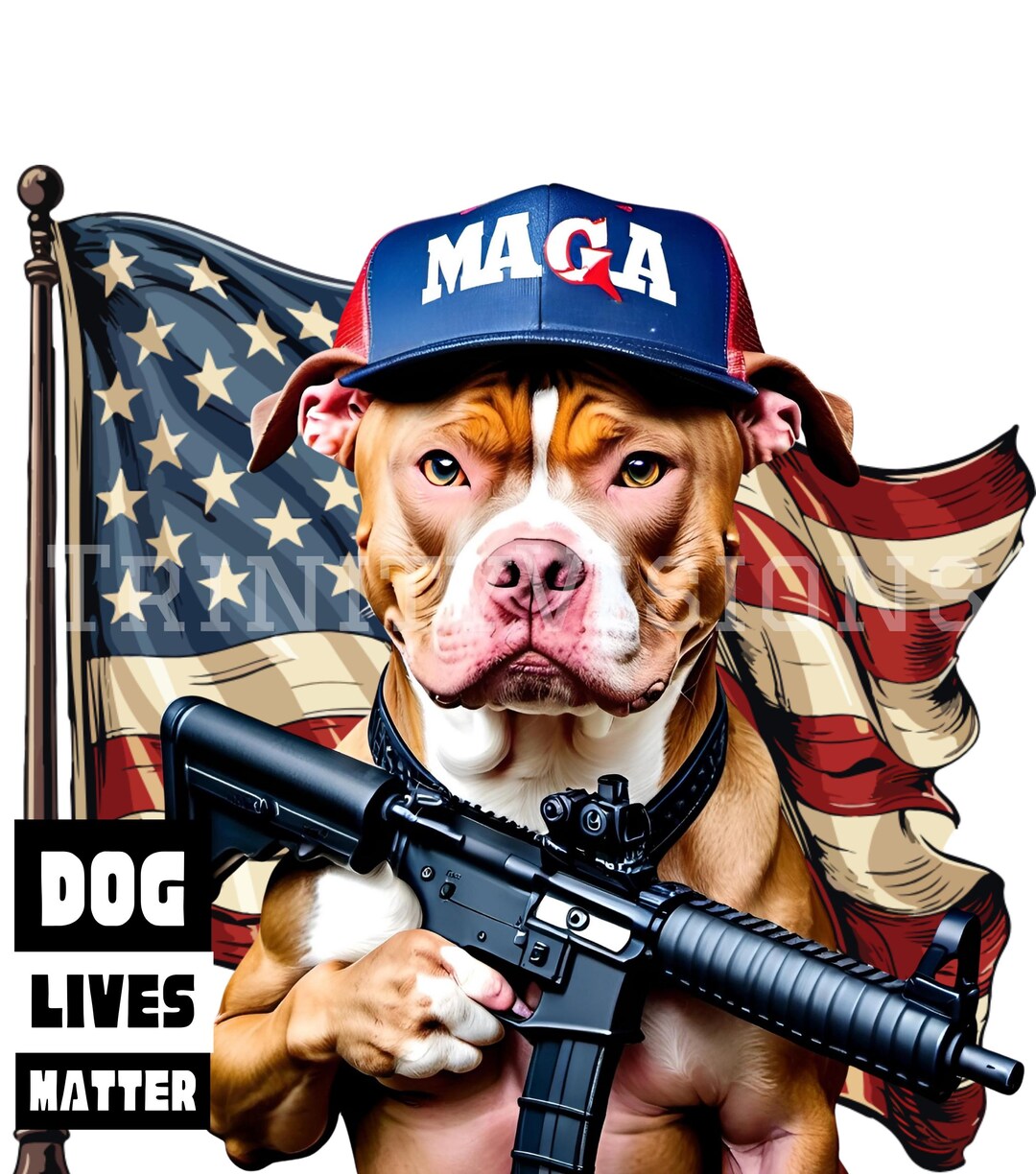 Dogs for Trump 2024, Maga Dogs, Dog Lives Matter Clipart With ...