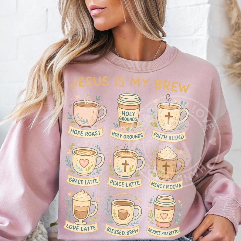 Jesus is My Brew Christian Coffee PNG | Faith Based Latte Cup ...