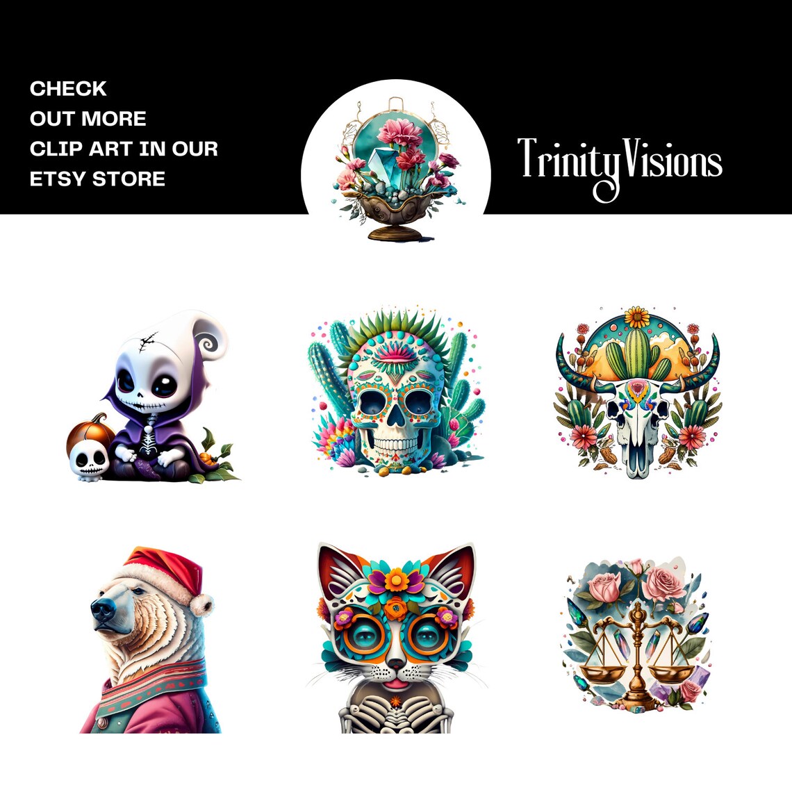 October Birth Flower Clip Art Bundle Png, Marigold Birthflower Clipart ...