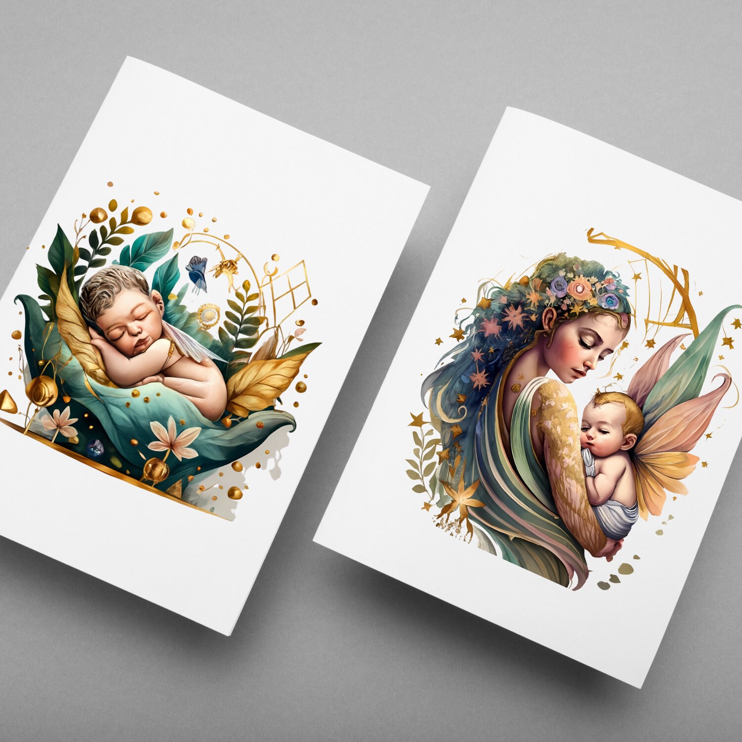 Baby Fairy Clip Art Bundle Png Baby Shower Enchanted Fairy - Etsy