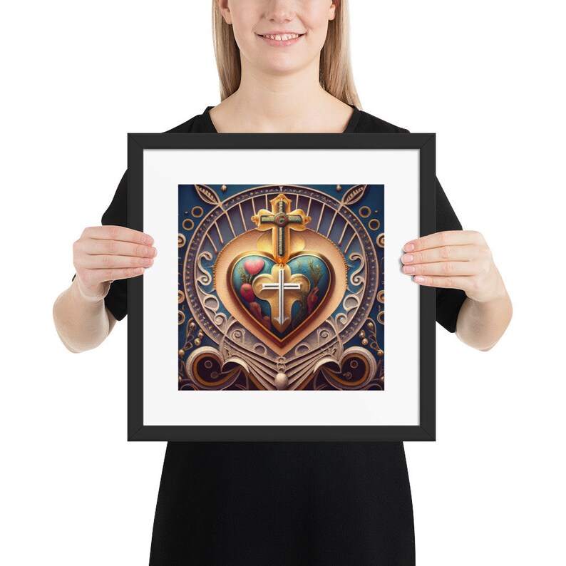 Sacred Heart of Jesus Png, Christian Digital Art, Religious Vintage ...