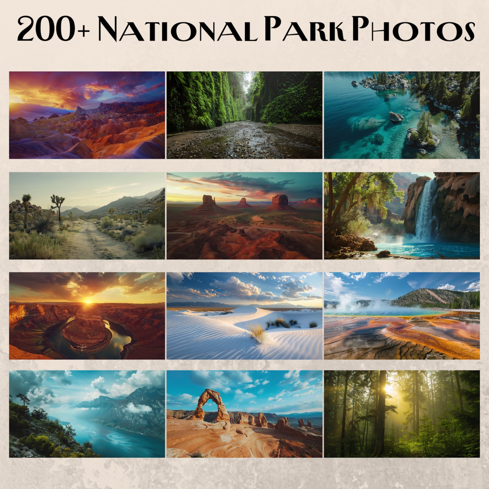 National Park Frame TV Art Set, Nature Photos, National Park Collection ...