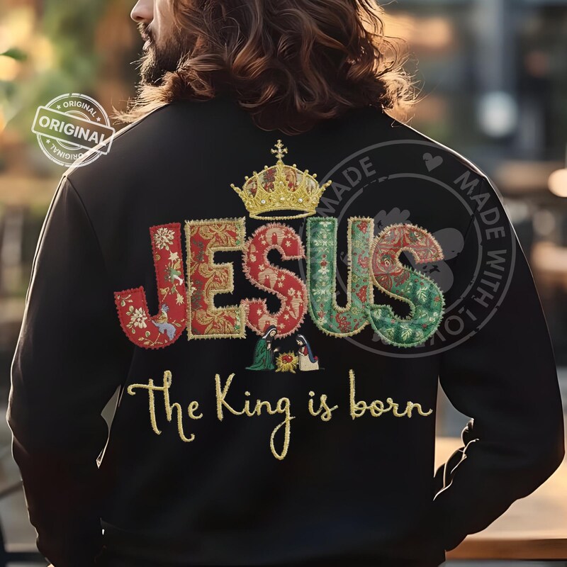 Patchwork Jesus is King - Etsy