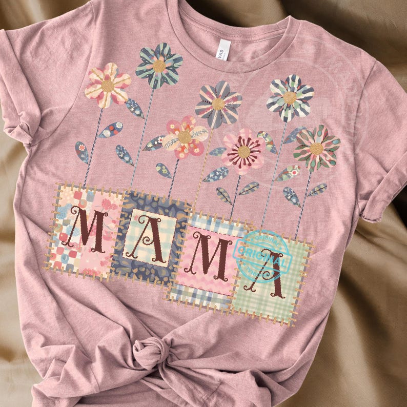 Mama Quilt Patchwork PNG, Floral Cottagecore Motherhood Design ...