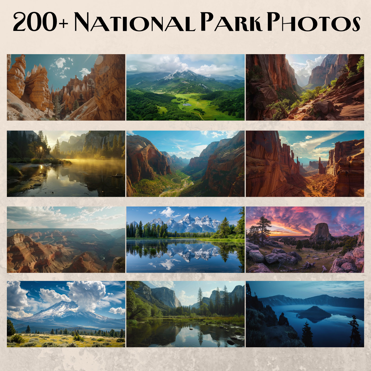 National Park Frame TV Art Set, Nature Photos, National Park Collection ...