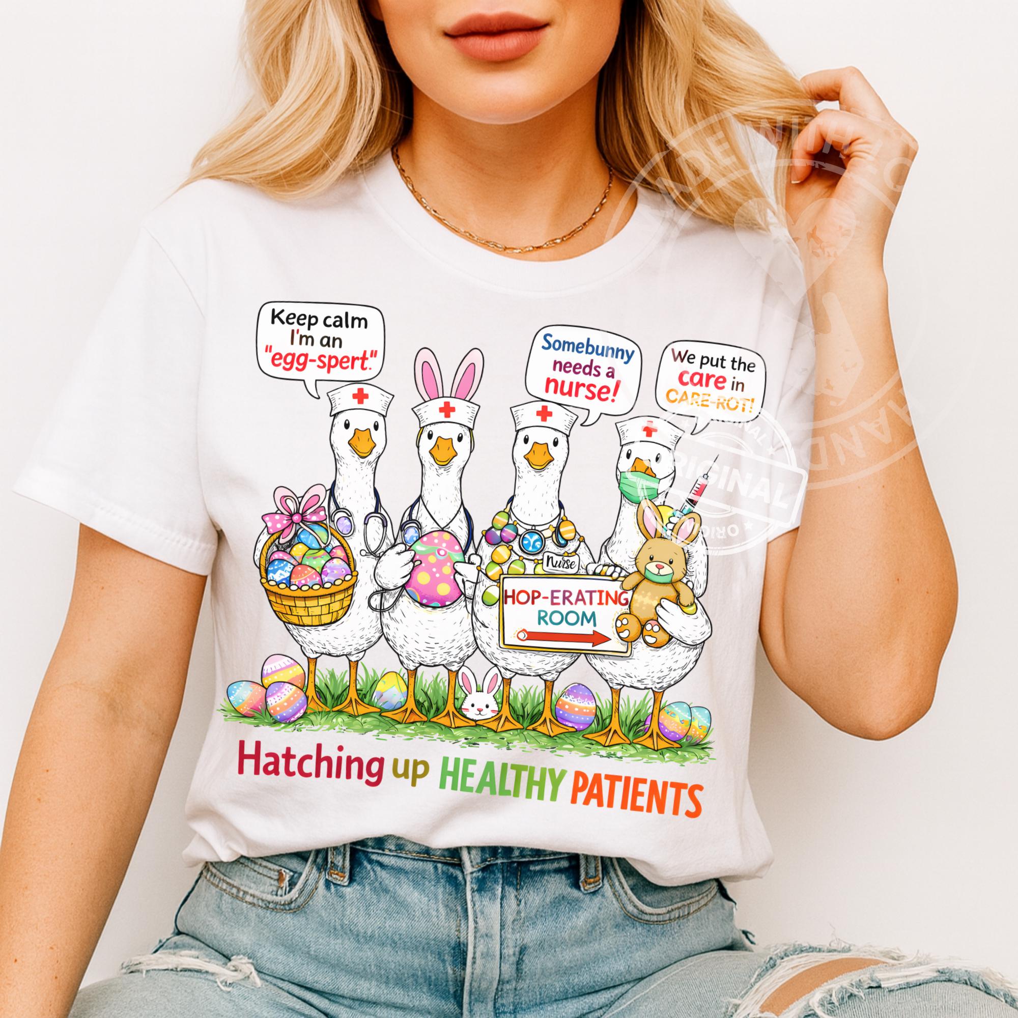 Easter Nurse Goose PNG, Funny Bunny Hospital, Caregiver, Spring Medical ...