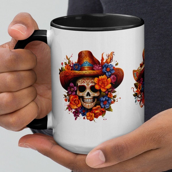 Day of the Dead Mug - Etsy