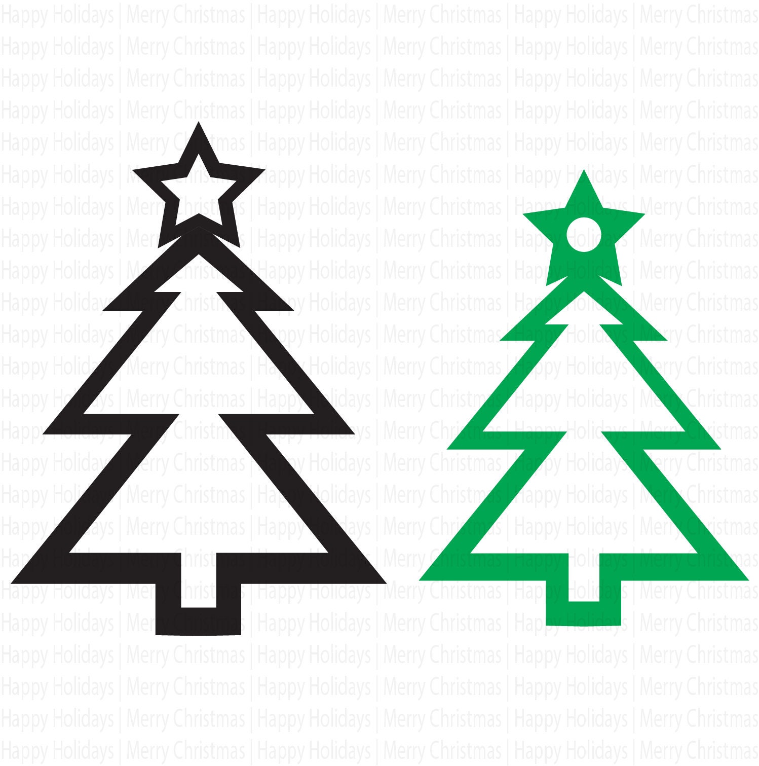 Christmas Tree SVG | Digital Download | Svg, Ai, Eps, Png, Pdf, Zip - Etsy
