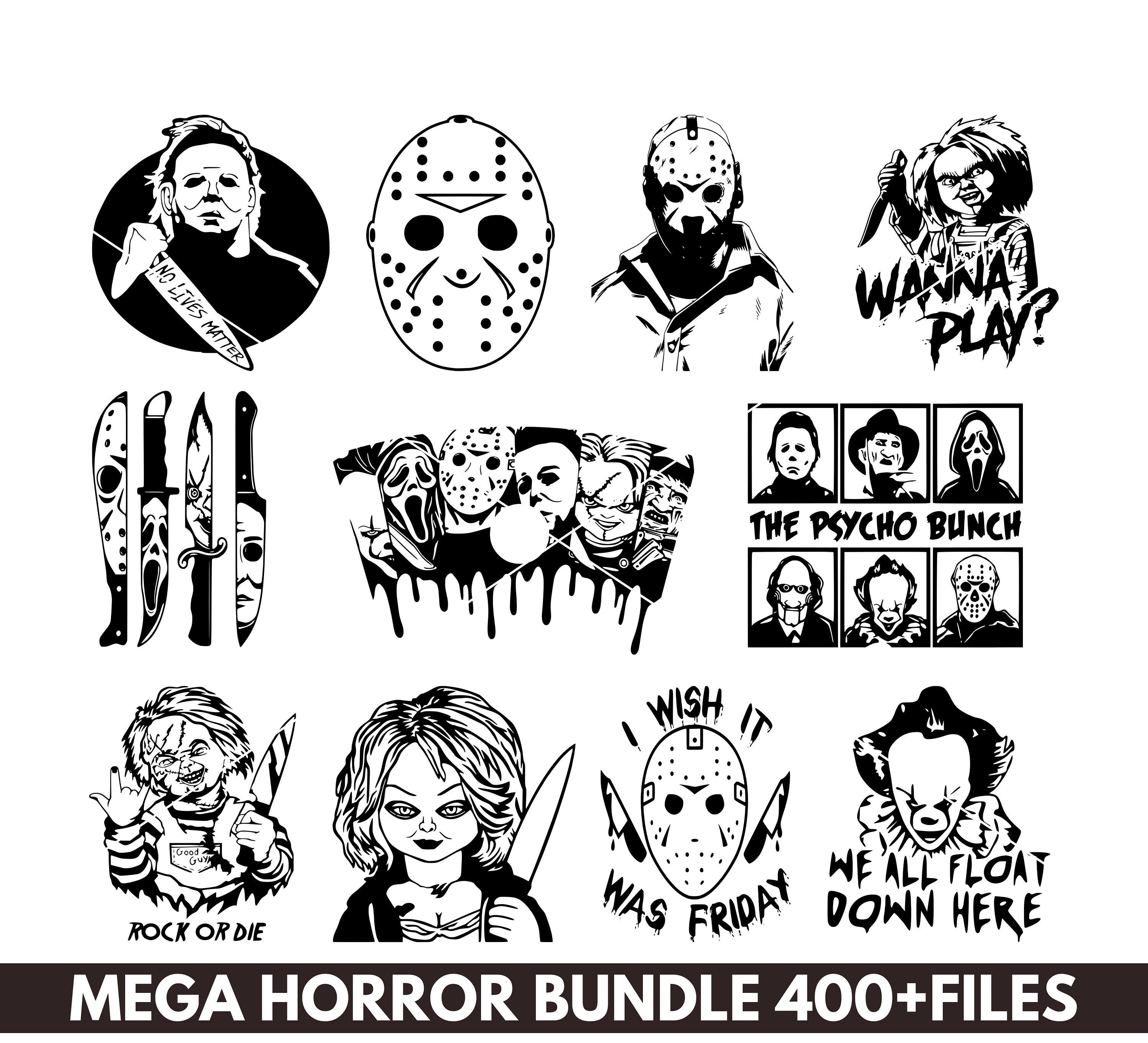 Horror SVG Bundle Halloween Horror SVG Horror Friends Svg - Etsy Australia