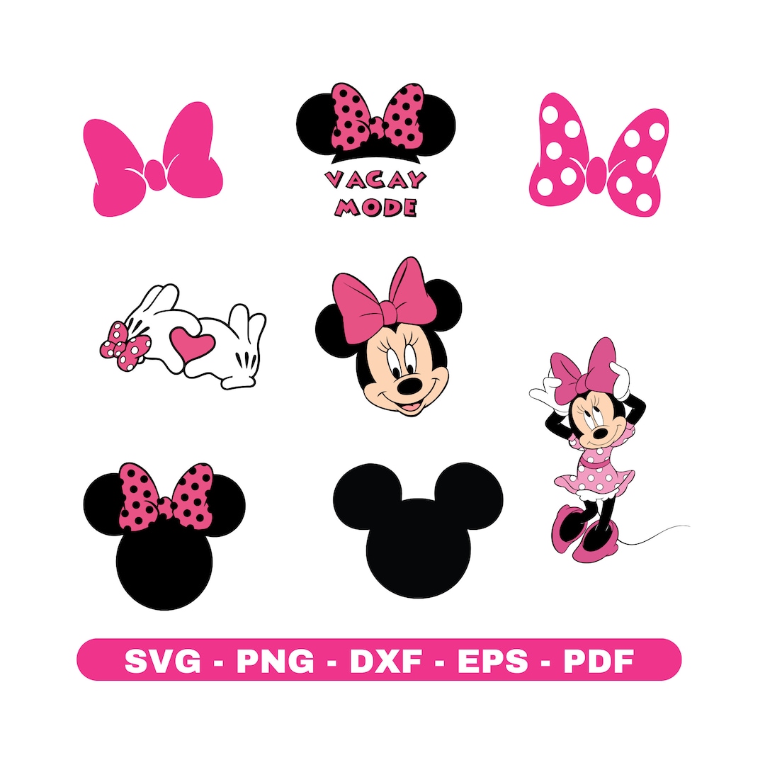 Minnie Mouse Svg Minnie Mouse Birthday Princess Svg Mickey - Etsy UK
