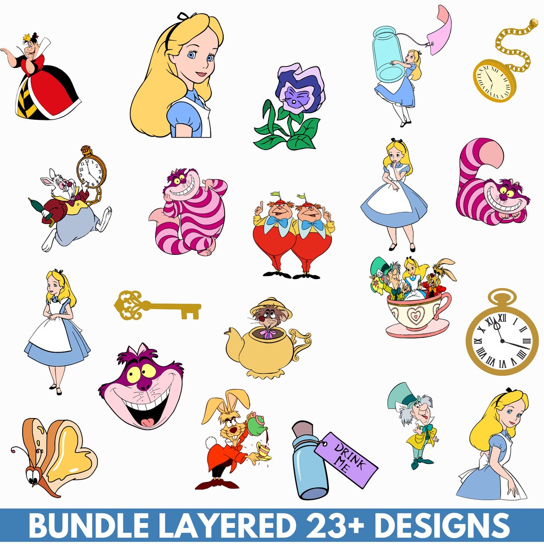 Alice in Wonderland SVG, Alice Svg, Princess Svg, Wonderland, Queen of ...