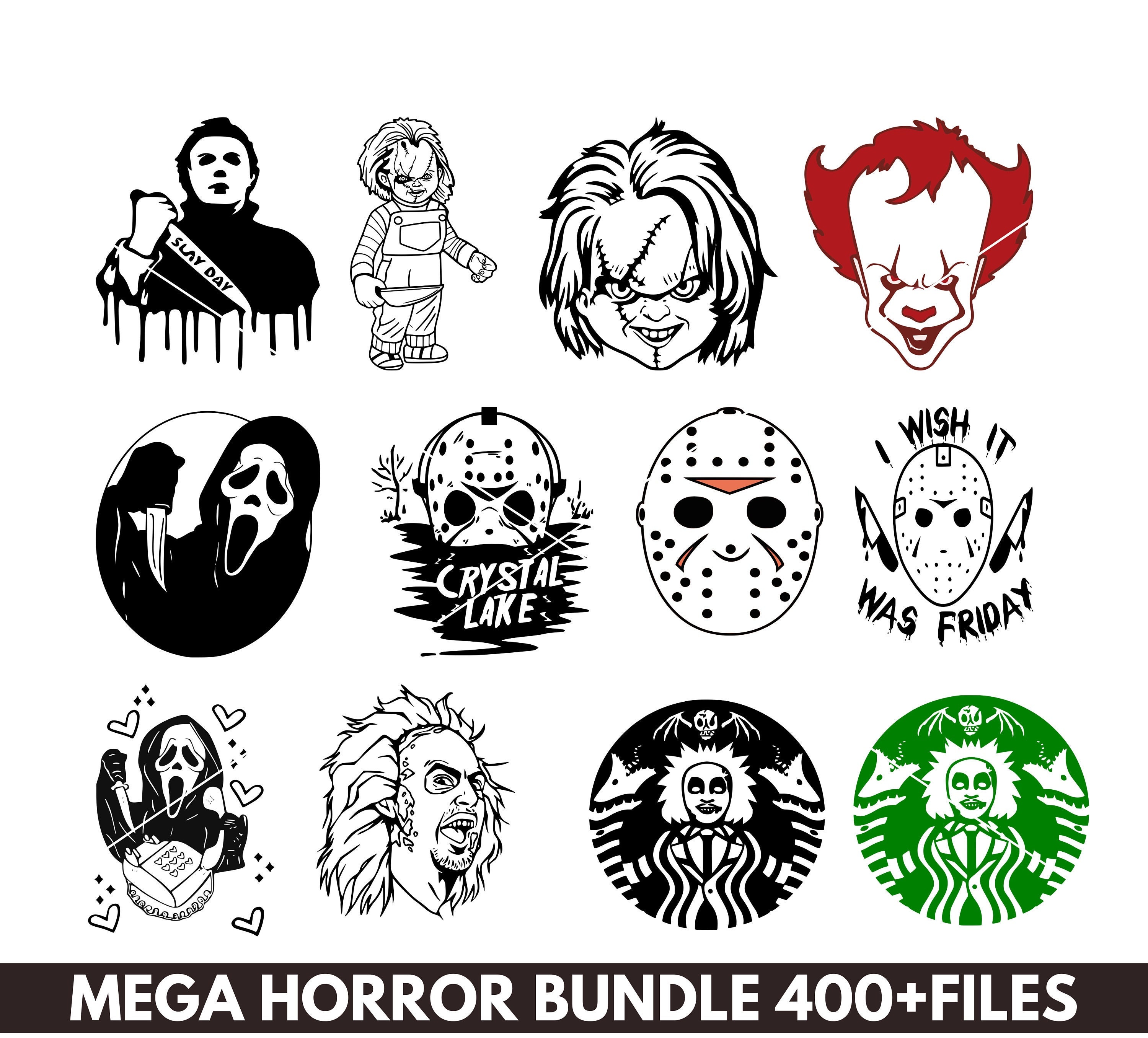 Horror SVG Bundle Halloween Horror SVG Horror Friends Svg - Etsy Australia