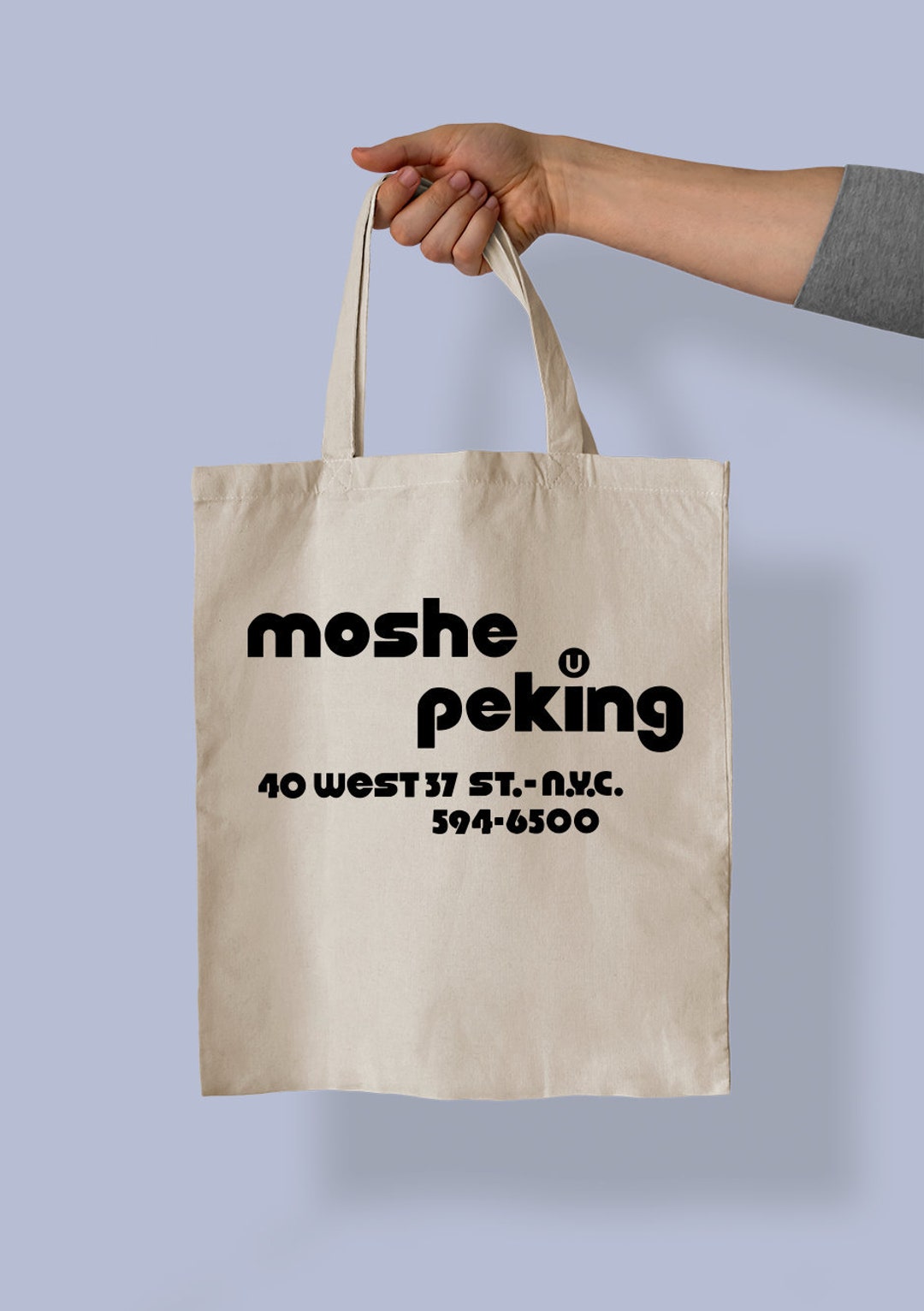 Moshe Peking Tote Bag, Jewish Tote, Jewish T-shirts, Yiddish, Jewish ...