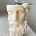 Greek Half Head Sculpture Candle, Shaped Candle, Sculptural Candle ...