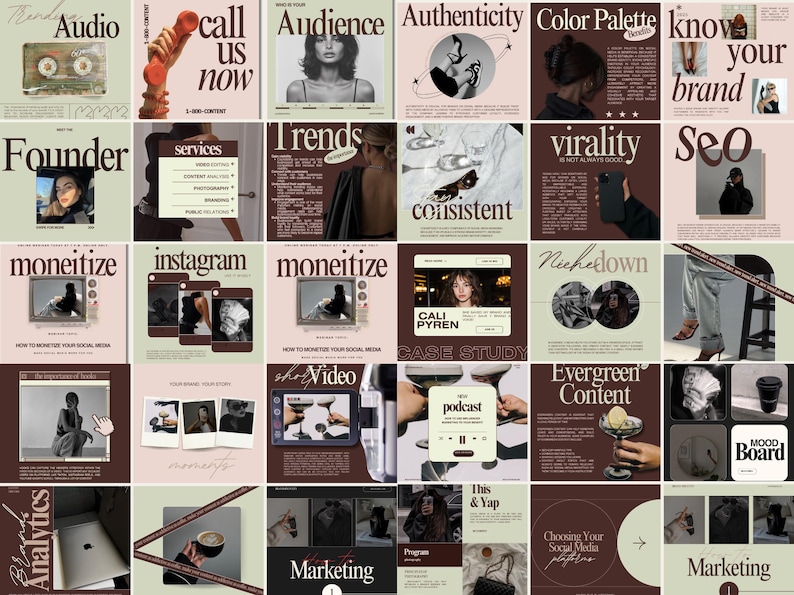 Instagram Manager Template, Social Media Manager Templates, Aesthetic ...