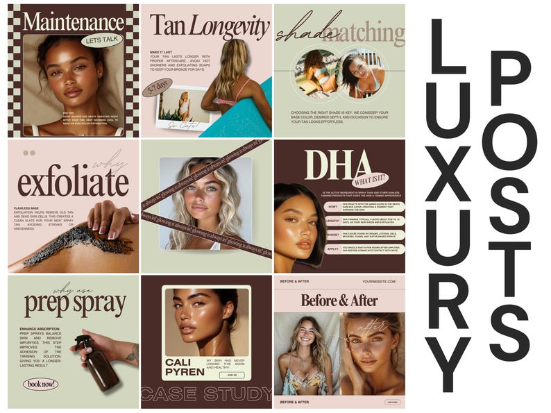 Spray Tan Instagram, Spray Tanning Business,spray Tan Marketing, Spray ...