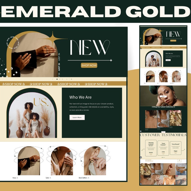 Gold Theme - Etsy