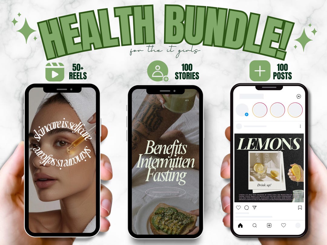 Wellness Instagram Template, Wellness Reels Instagram, Holistic ...