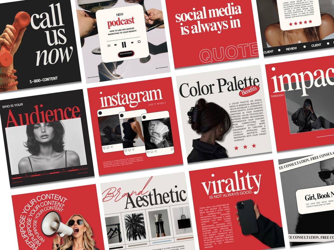 Social Media Manager Instagram Templates, Social Media Manager ...