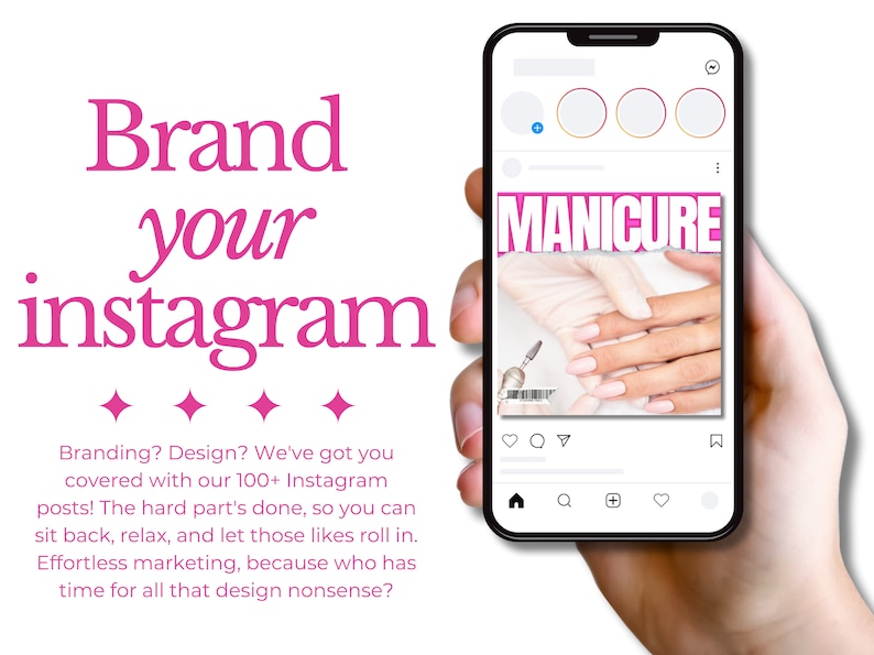 Pink Nail Tech Instagram, Nail Salon Instagram, Nail Tech Marketing ...