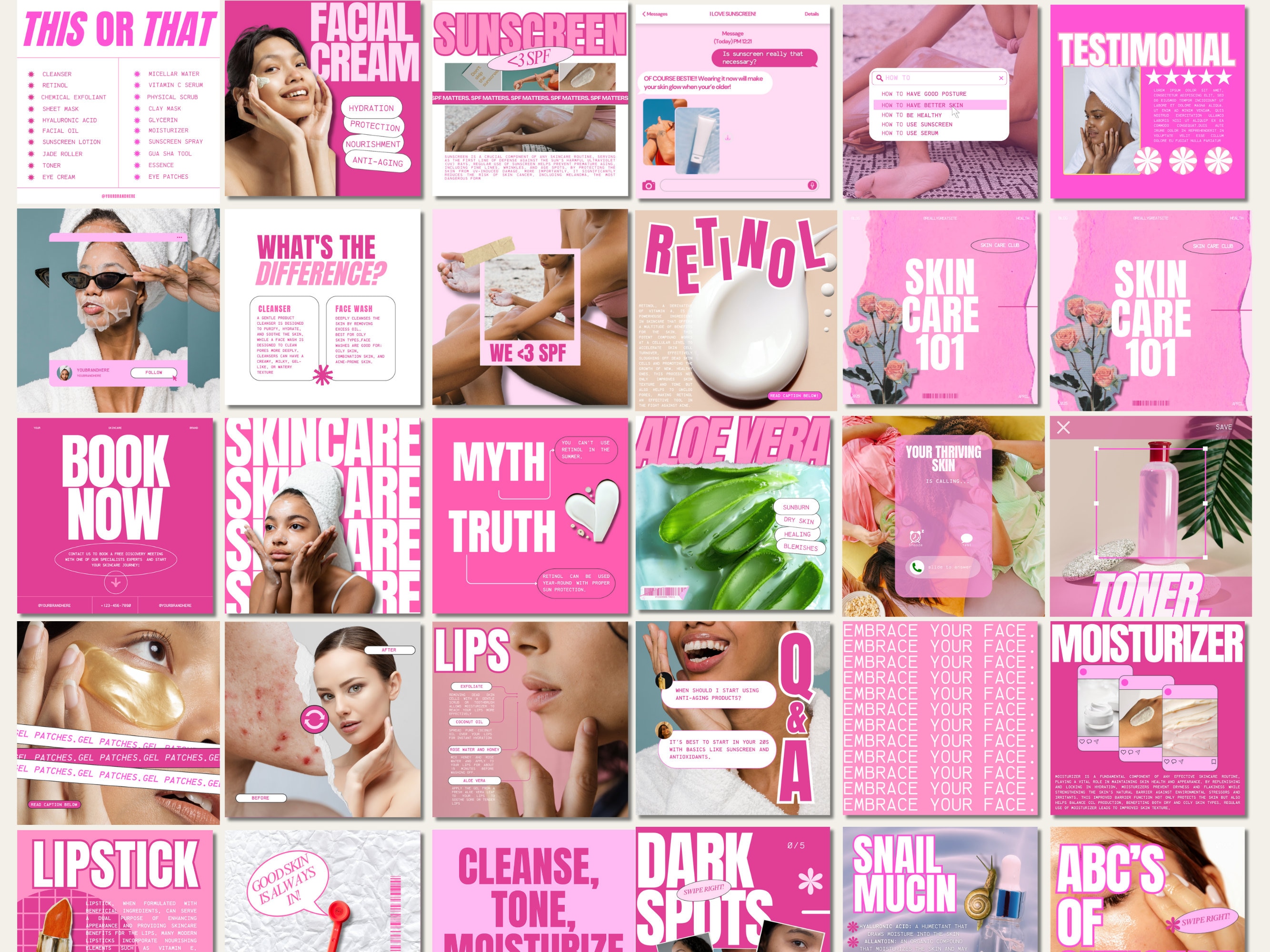 Pink Skincare Instagram, Esthetician Instagram, Pink Skincare Instagram ...