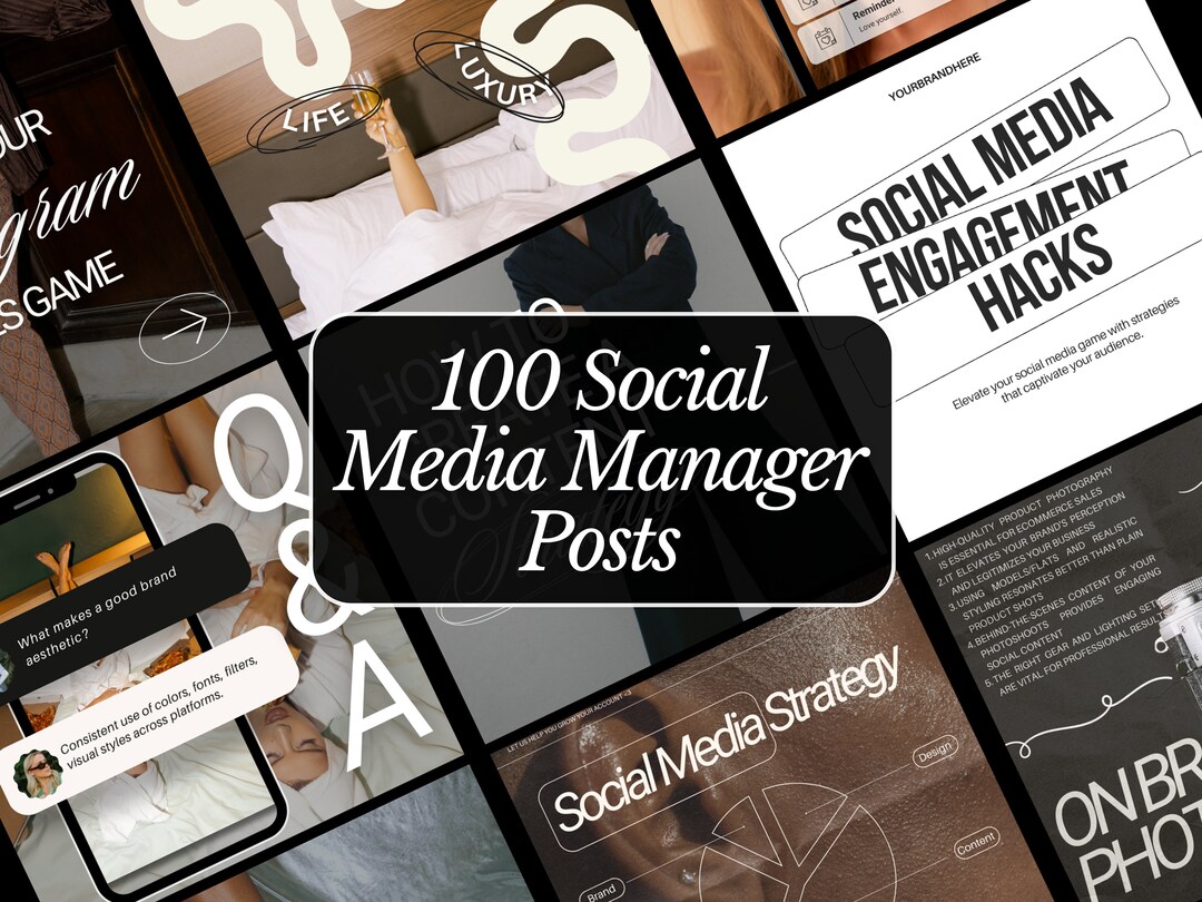 Social Media Manager Instagram, Social Media Manager Templates ...