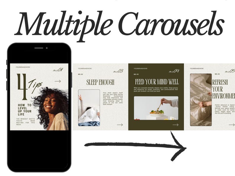 Mindset Coach Instagram Templates | Life Coach Templates | Mindset ...