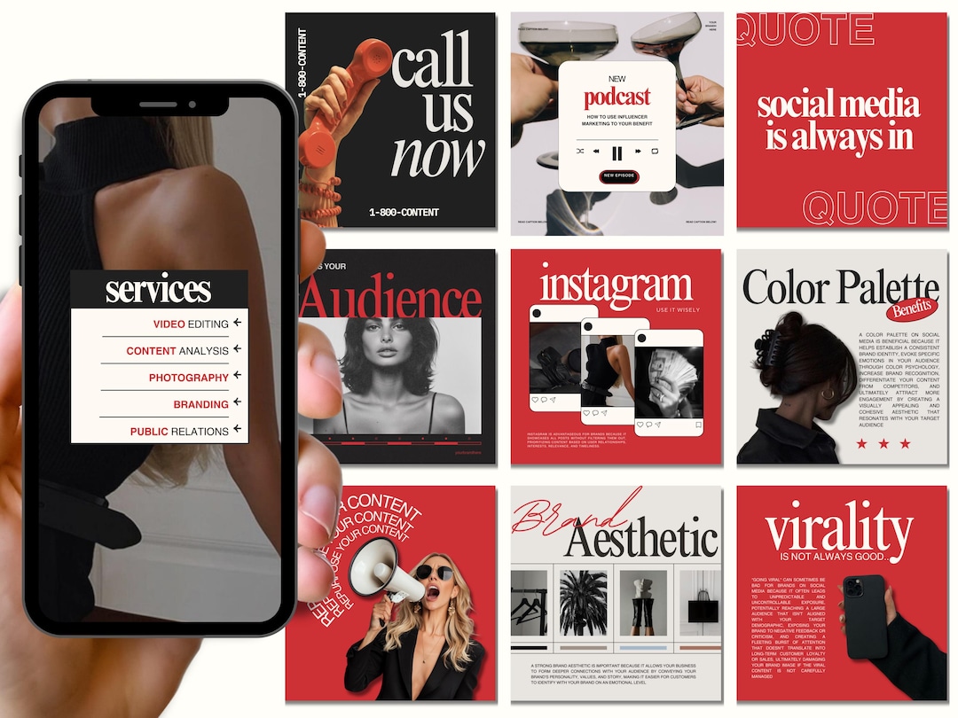 Social Media Manager Instagram Templates, Social Media Manager ...