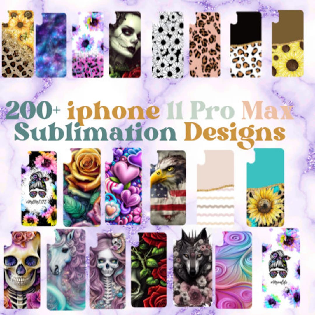 200 Sublimation Template for iPhone 11 Pro Max, Sublimation Phone Case ...