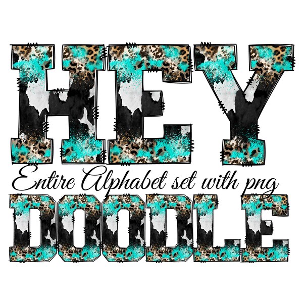 Cow Print Font - Etsy