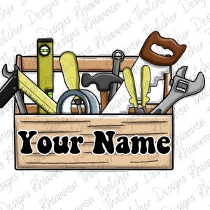 Toolbox Name PNG, Volcano Map, Kids Name Sublimation Designs, Fun PNG ...