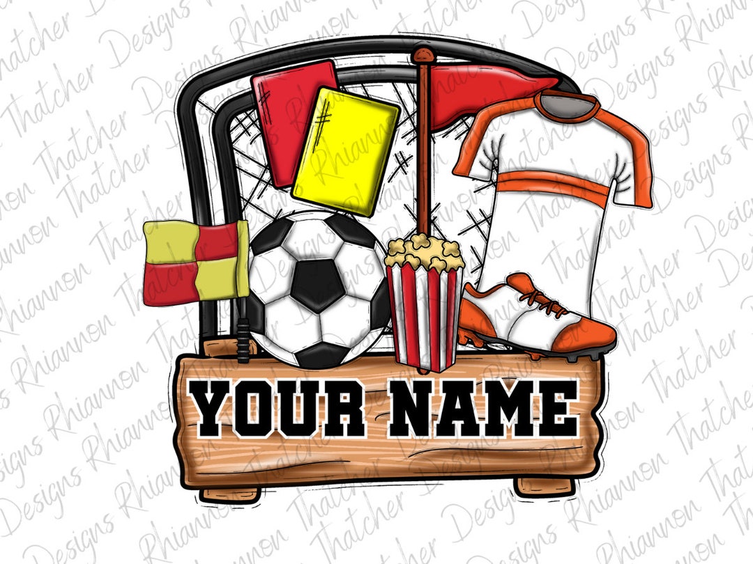 Soccer Name Designs, Fall Png, Soccer Add Your Name, Sublimation ...