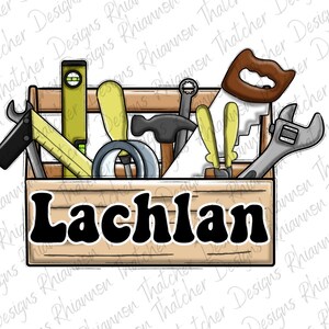 Toolbox Name PNG, Volcano Map, Kids Name Sublimation Designs, Fun PNG ...