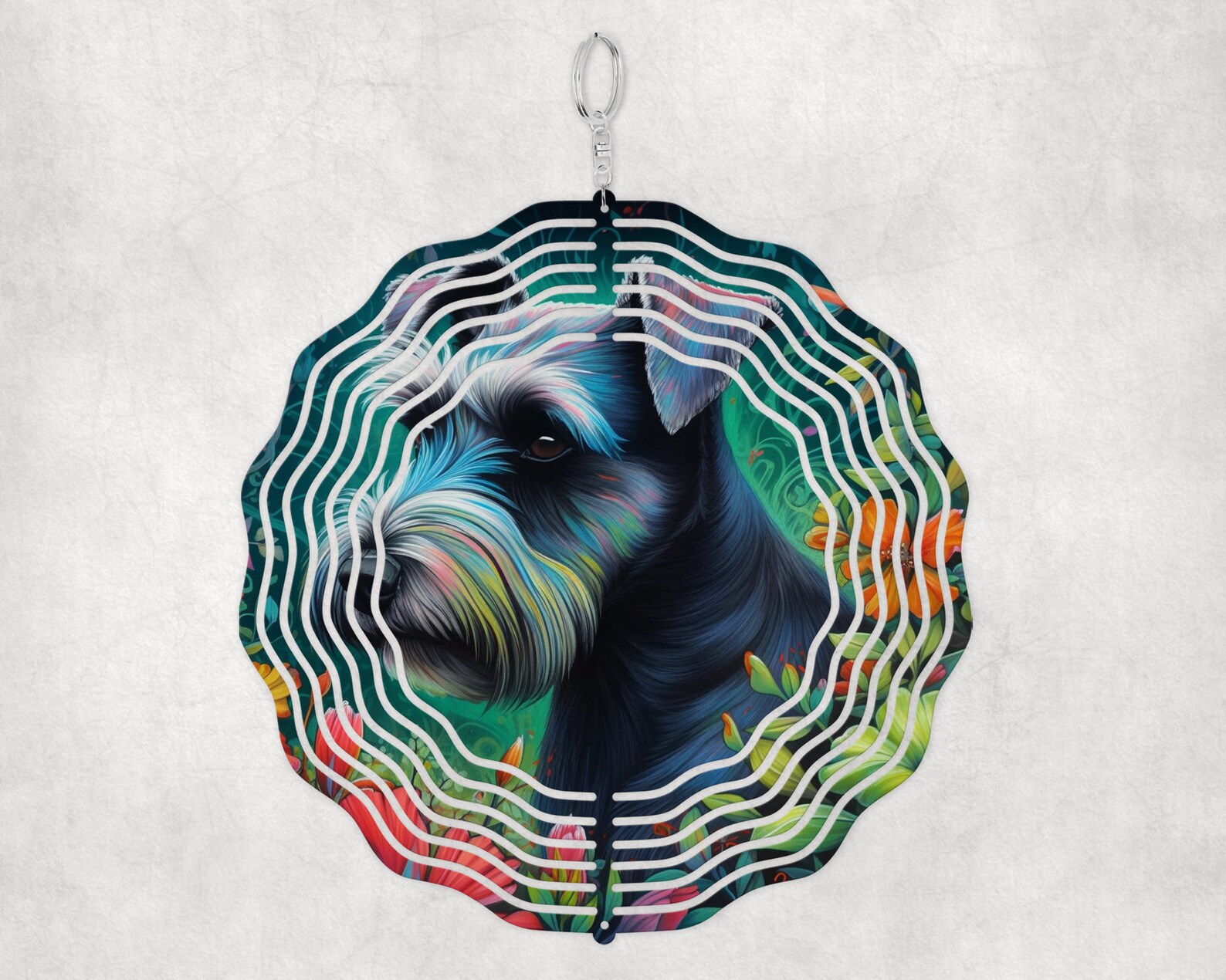 Dog Wind Spinner Sublimation Png Wind Spinner Design Garden - Etsy