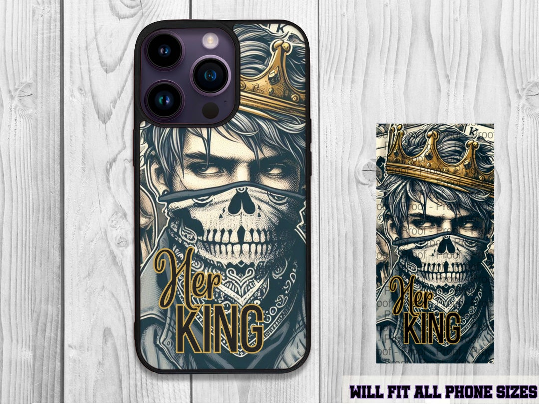 Her King, Man With Tattoos, Couples Phone Case Designs, Positive ...
