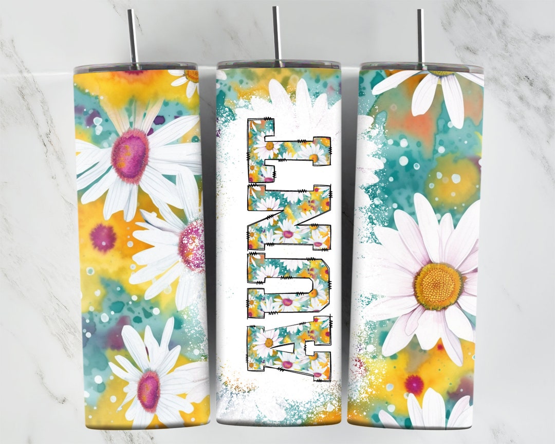 AUNT Floral 20oz Sublimation, Sublimation Wraps, Sublimation Bundle ...